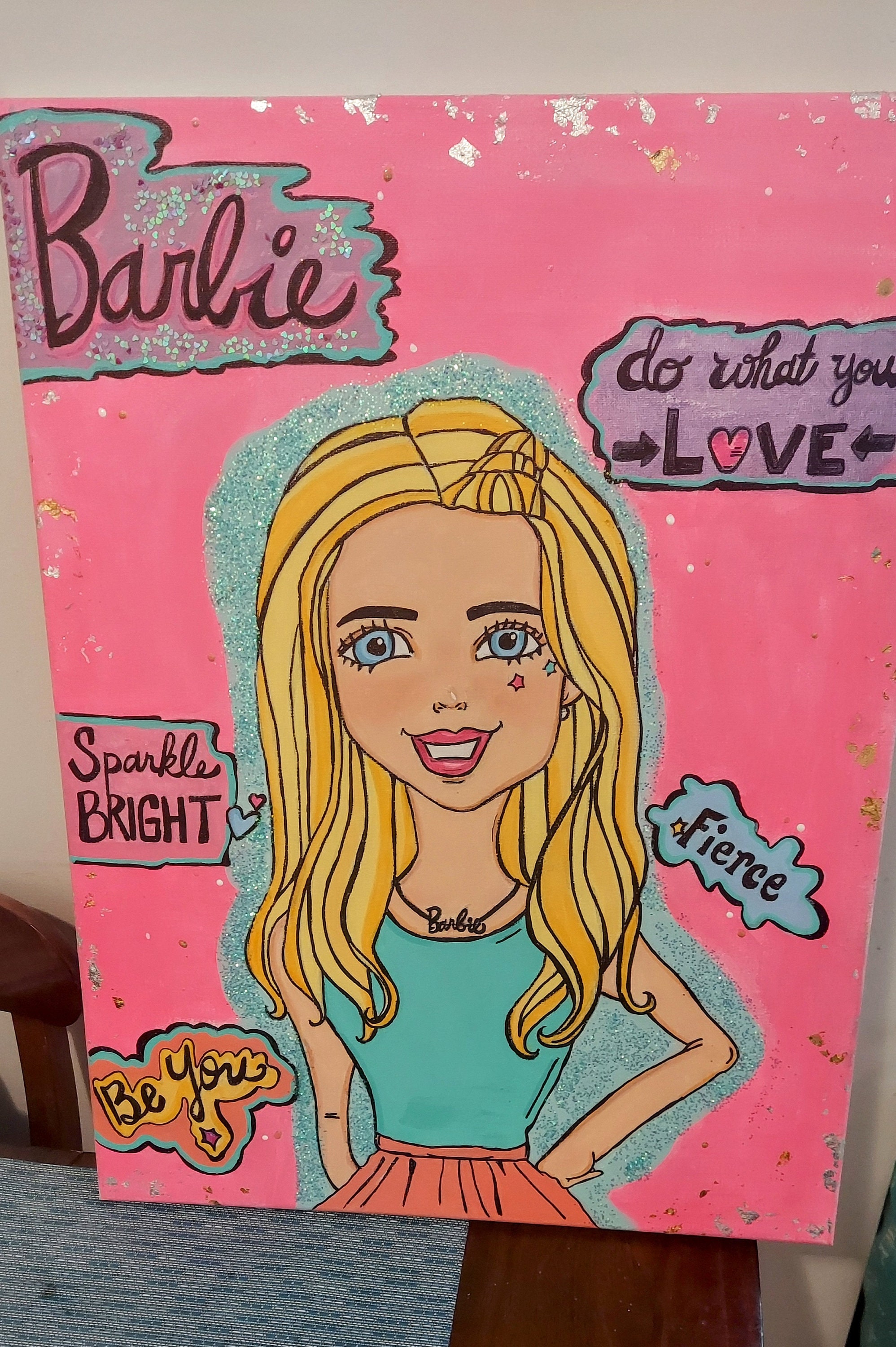 Barbie Painting - Etsy