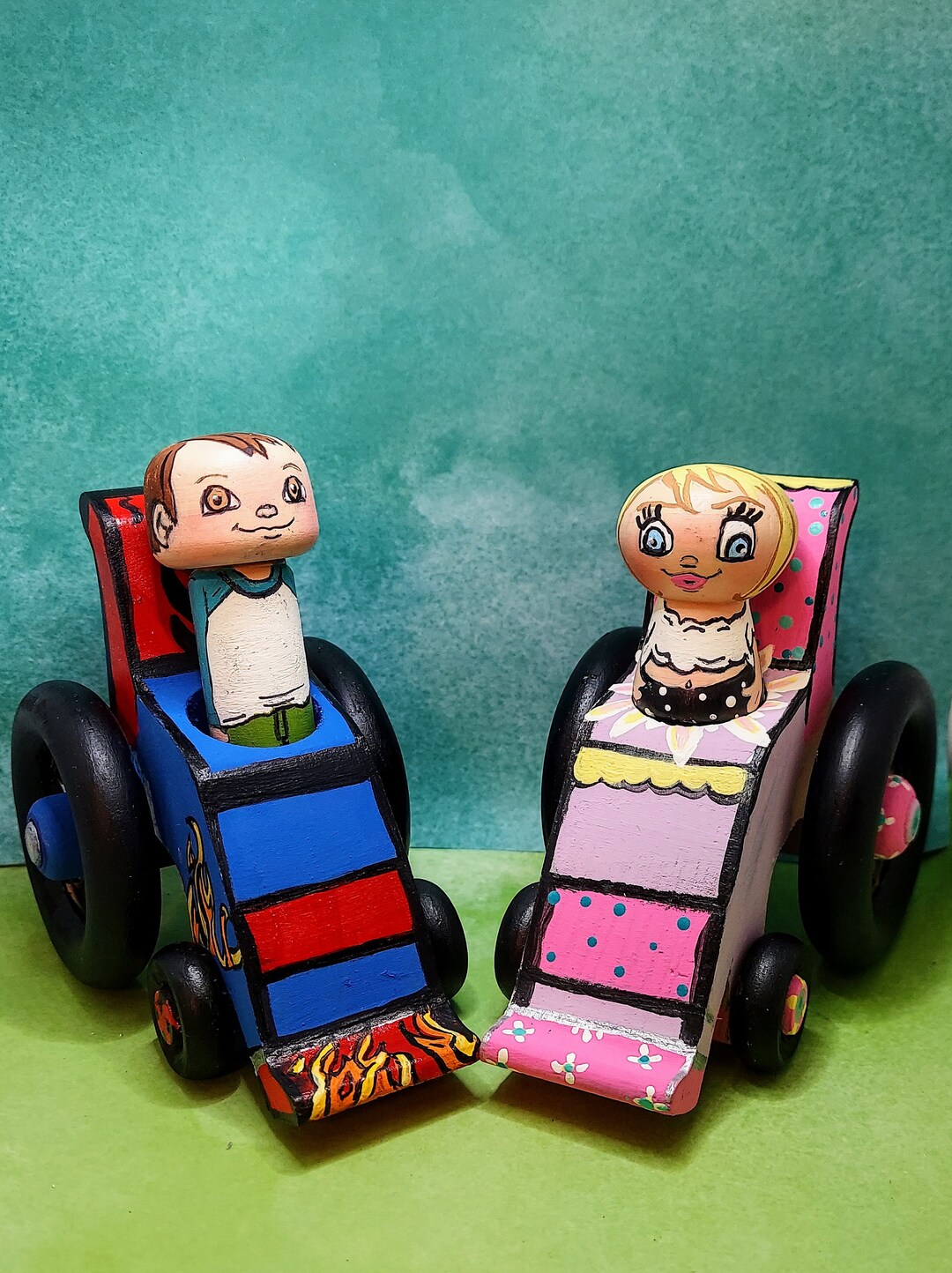 Peg Doll Kids With Their Wheelchairs - Etsy