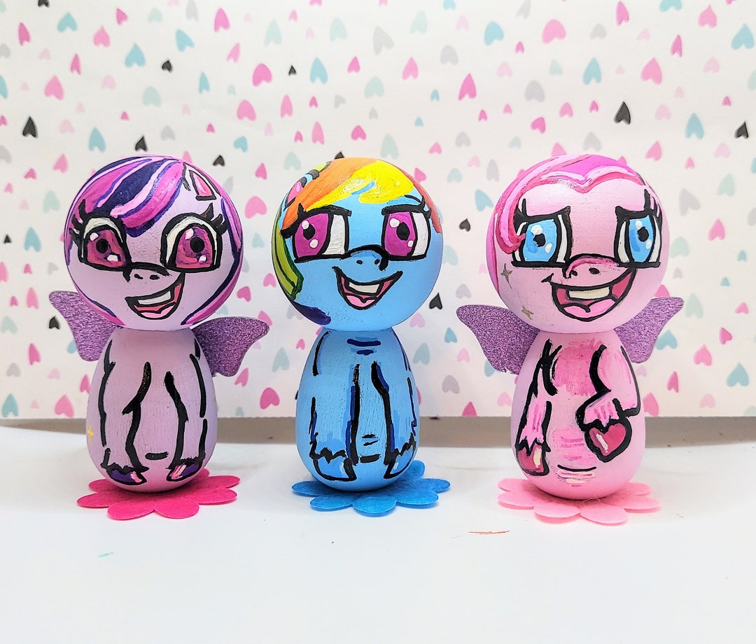 My Little Pony Inspired Peg Dolls - Etsy
