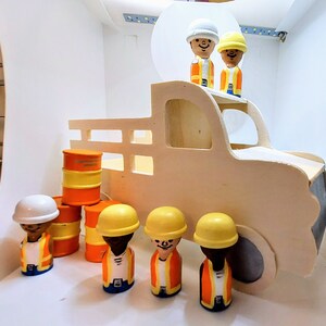 Construction Worker Peg Dolls - Etsy
