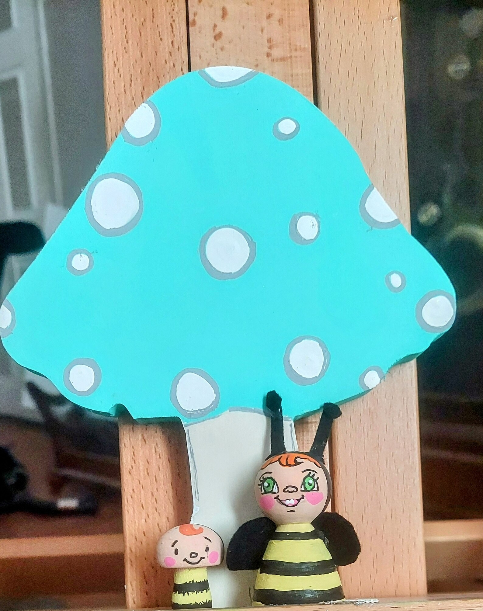 Peg Doll Bumble Bee, Lady Bug, Fairy and Their Babies - Etsy