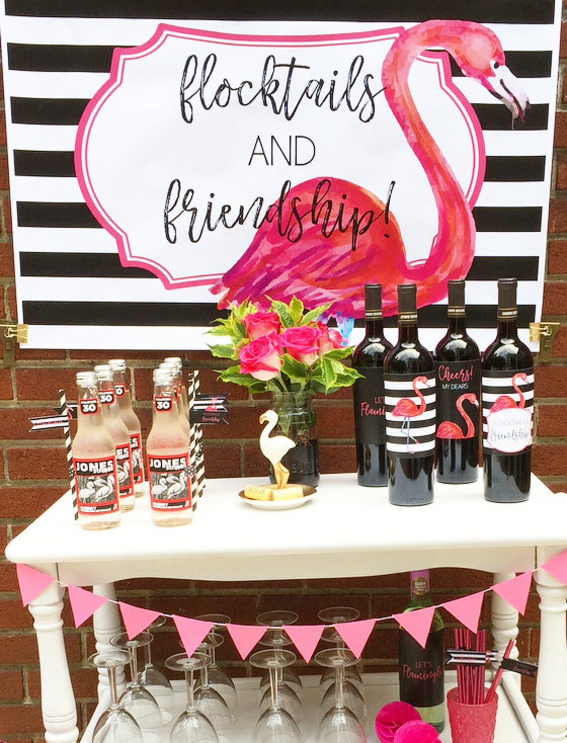 Flocktails and Friends Ladies Night Printable Set. Flamingle Party Set ...