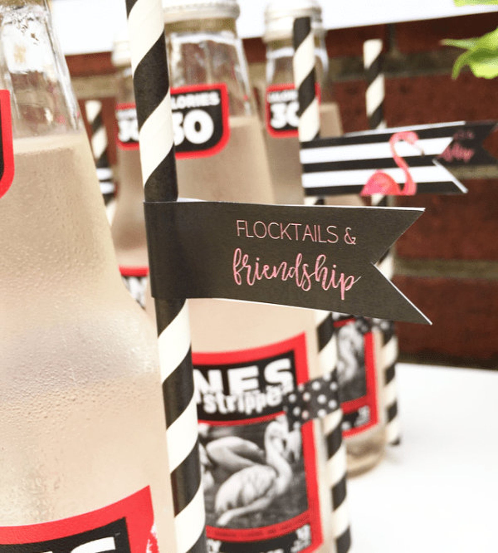 Flocktails and Friends Ladies Night Printable Set. Flamingle Party Set ...