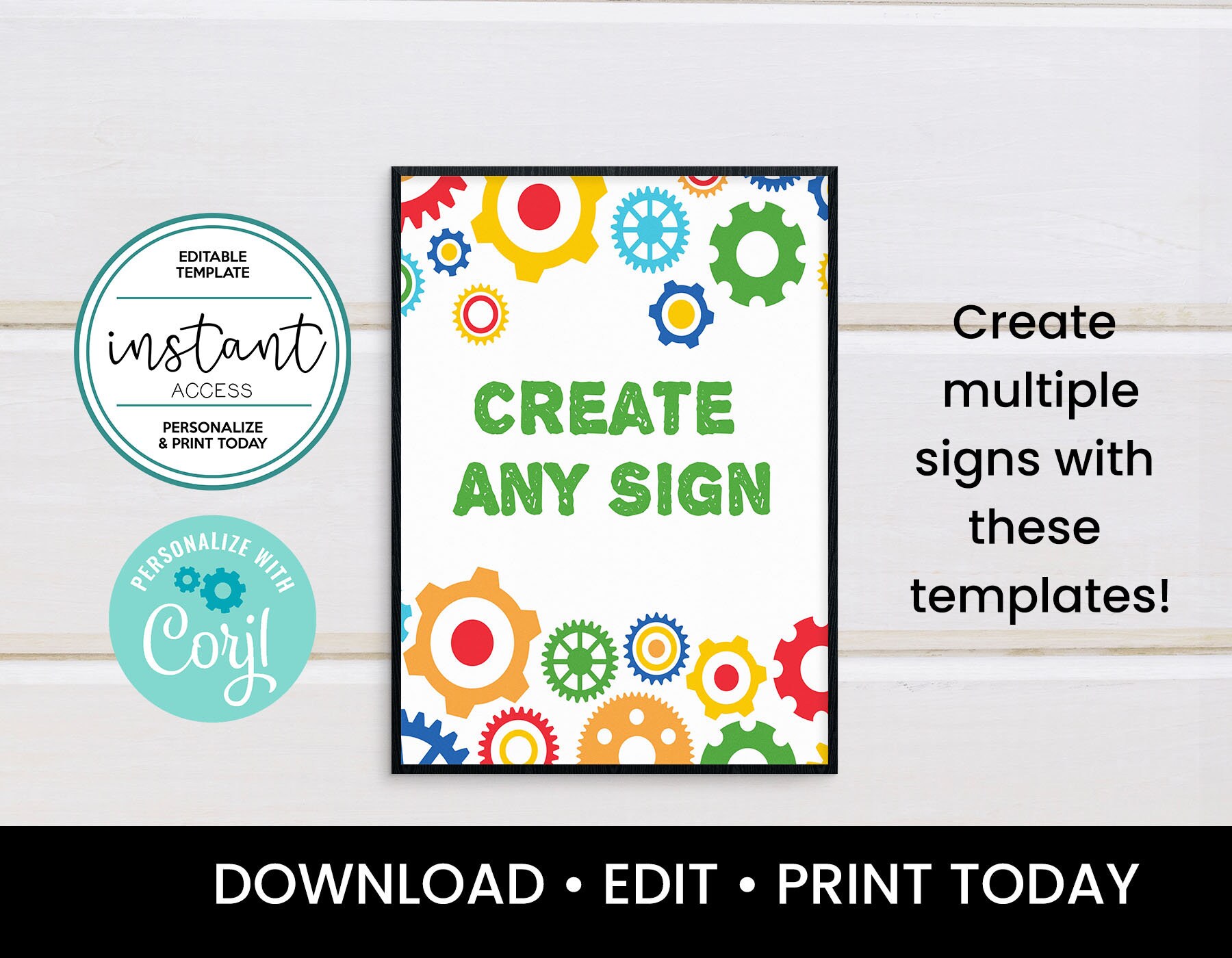 Editable Robot Party Signs. 8x10" Robot Birthday Party Signs. Editable ...