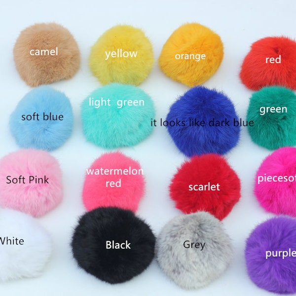Rabbit Fur Ball - Etsy