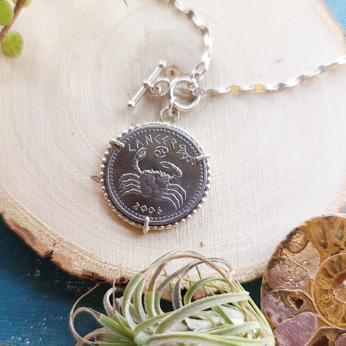 Astrology Coin Pendant, Zodiac Jewelry, Coin Necklace, Coin Charm ...