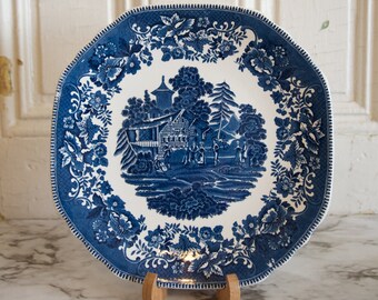 Transferware platter | Etsy