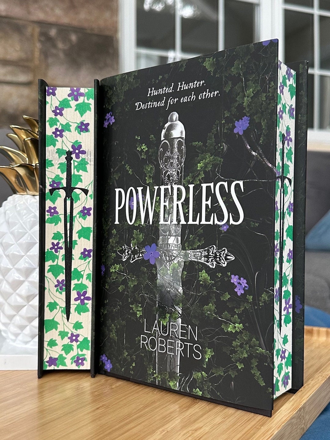 Powerless by Lauren Roberts Custom Stenciled Sprayed/airbrushed Edges ...