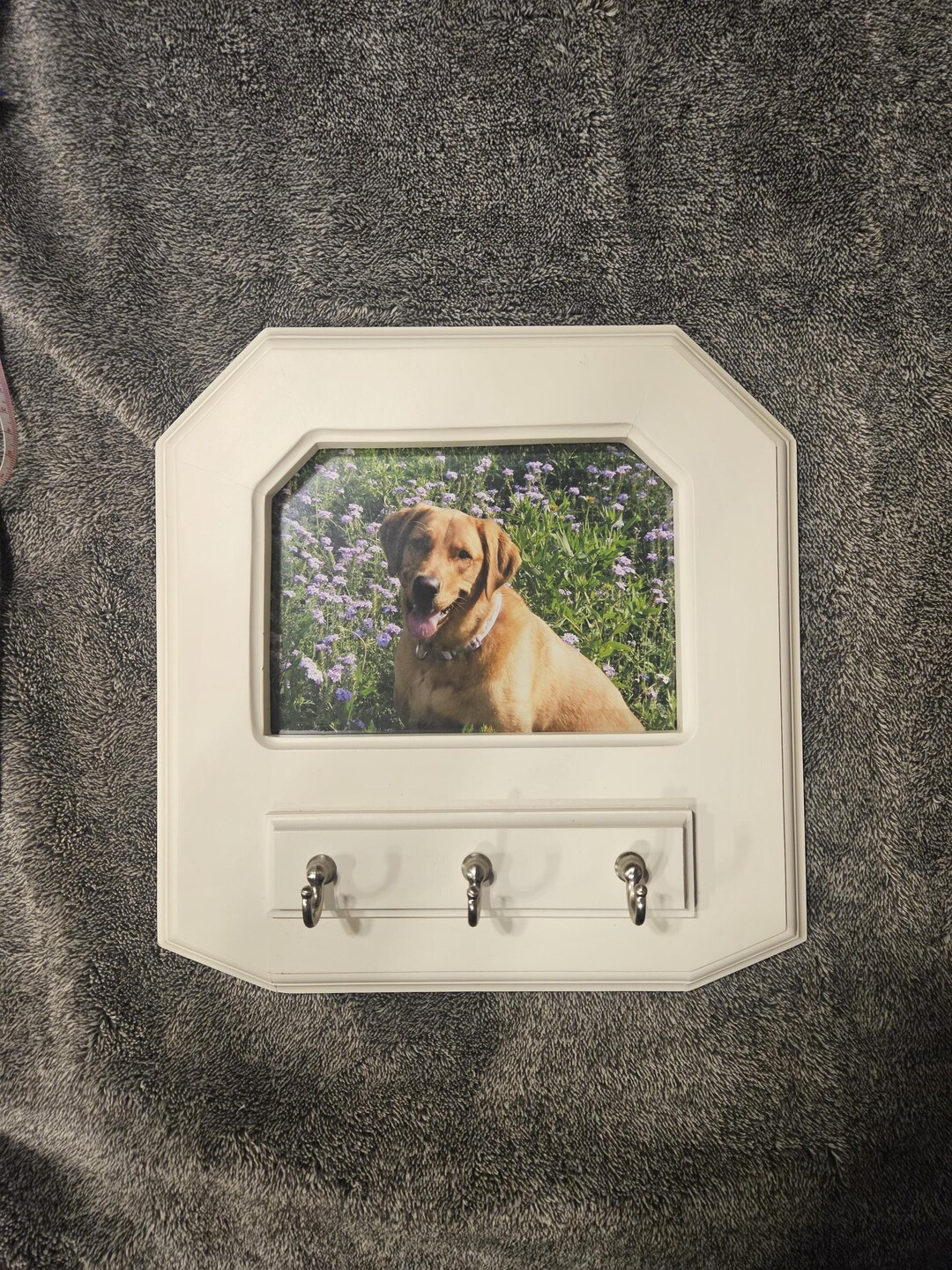 Custom Photo Frame With Key Hooks - Etsy