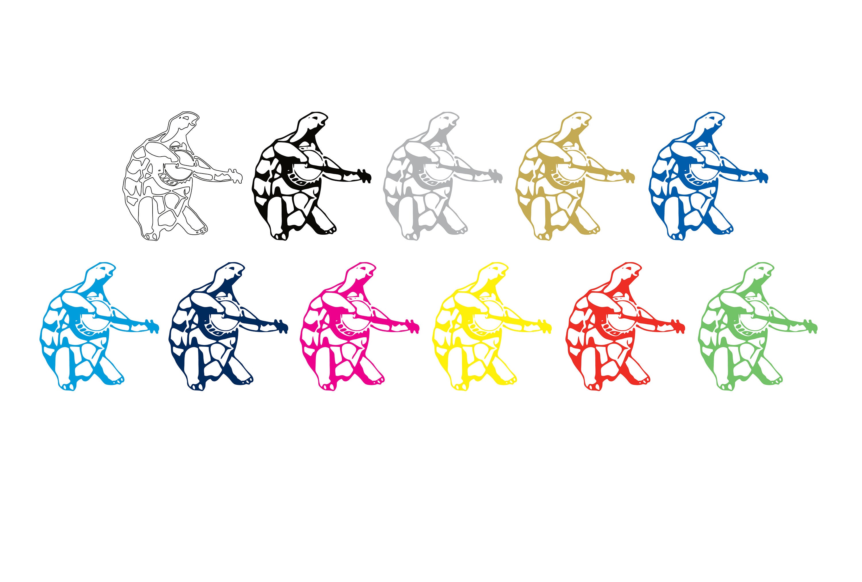 Grateful Dead Terrapin Station Pair of Dancing Terrapins Window Decal ...