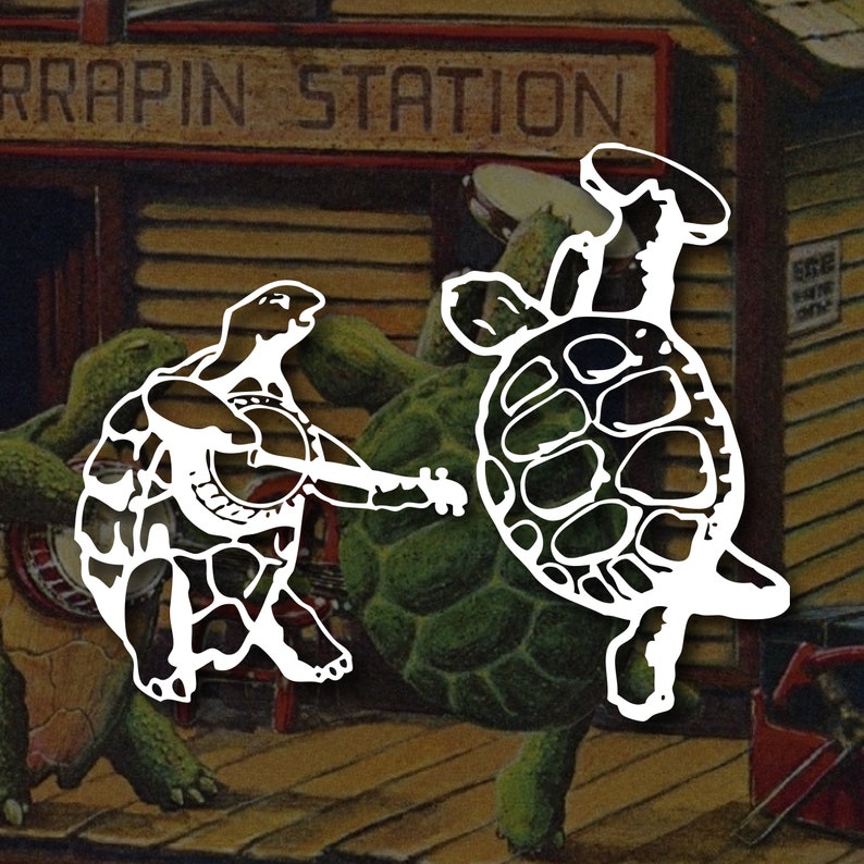 Grateful Dead Terrapin Station Pair of Dancing Terrapins Window Decal ...