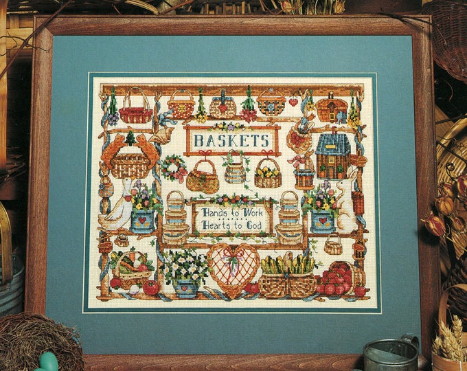 Cross Stitch Pattern – Basket Collection - Dimensions #238 – Counted ...