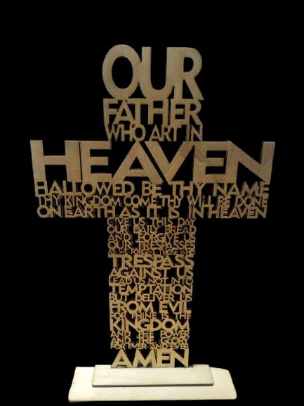 Laser Cut Wooden Lords Prayer Stand Up - Etsy