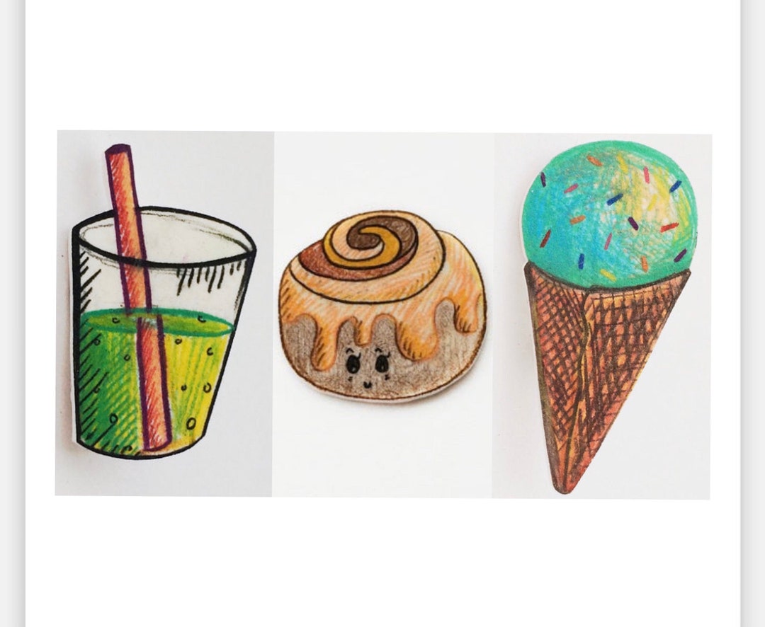 Sweet Treats Pin | Lime Fizz/mint Choc Chip Cone/cinnamon Bun | Snacks ...