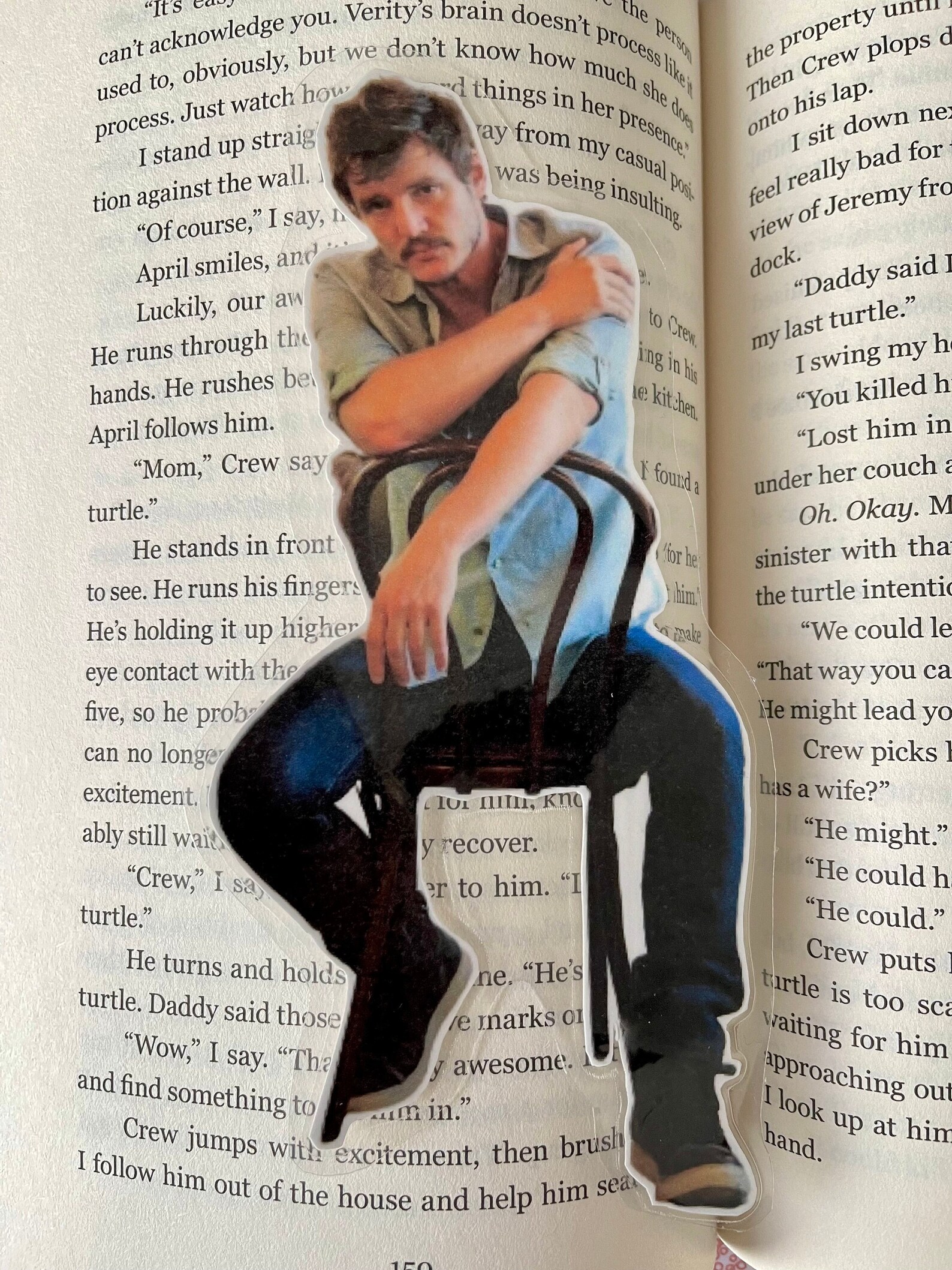 Pedro Pascal Sitting Cutout Bookmark - Etsy