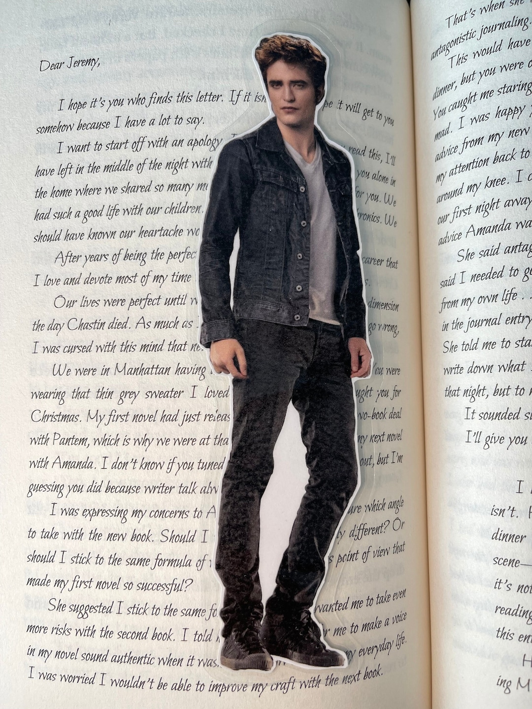 Edward Cullen Bookmark Cutout - Etsy