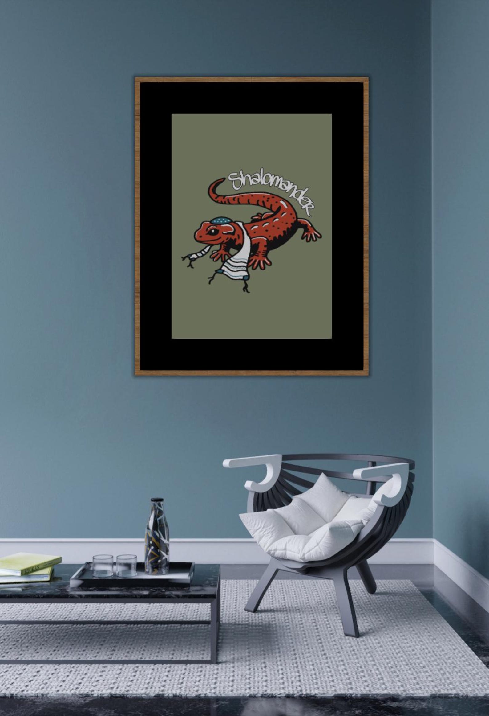 American Traditional Tattoo Inspired Jewish Salamander Shalomander ...