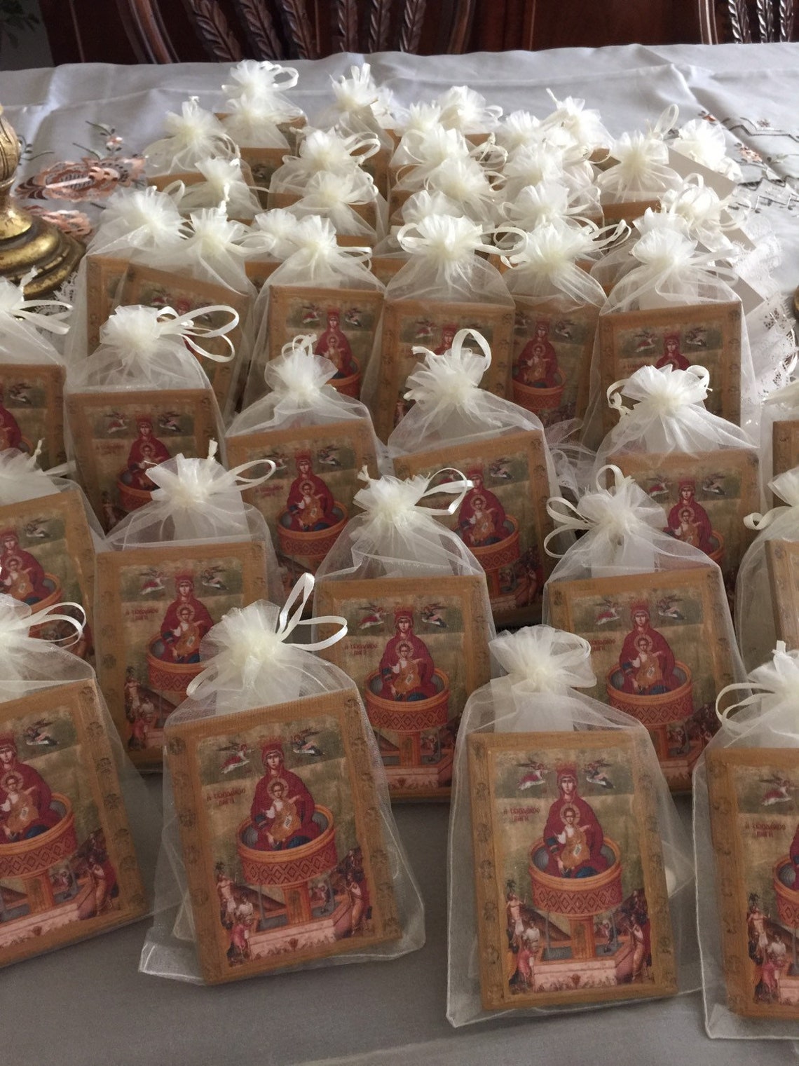10 Personalized Baptism Favors, Greek Orthodox Icons, Wedding Favors ...