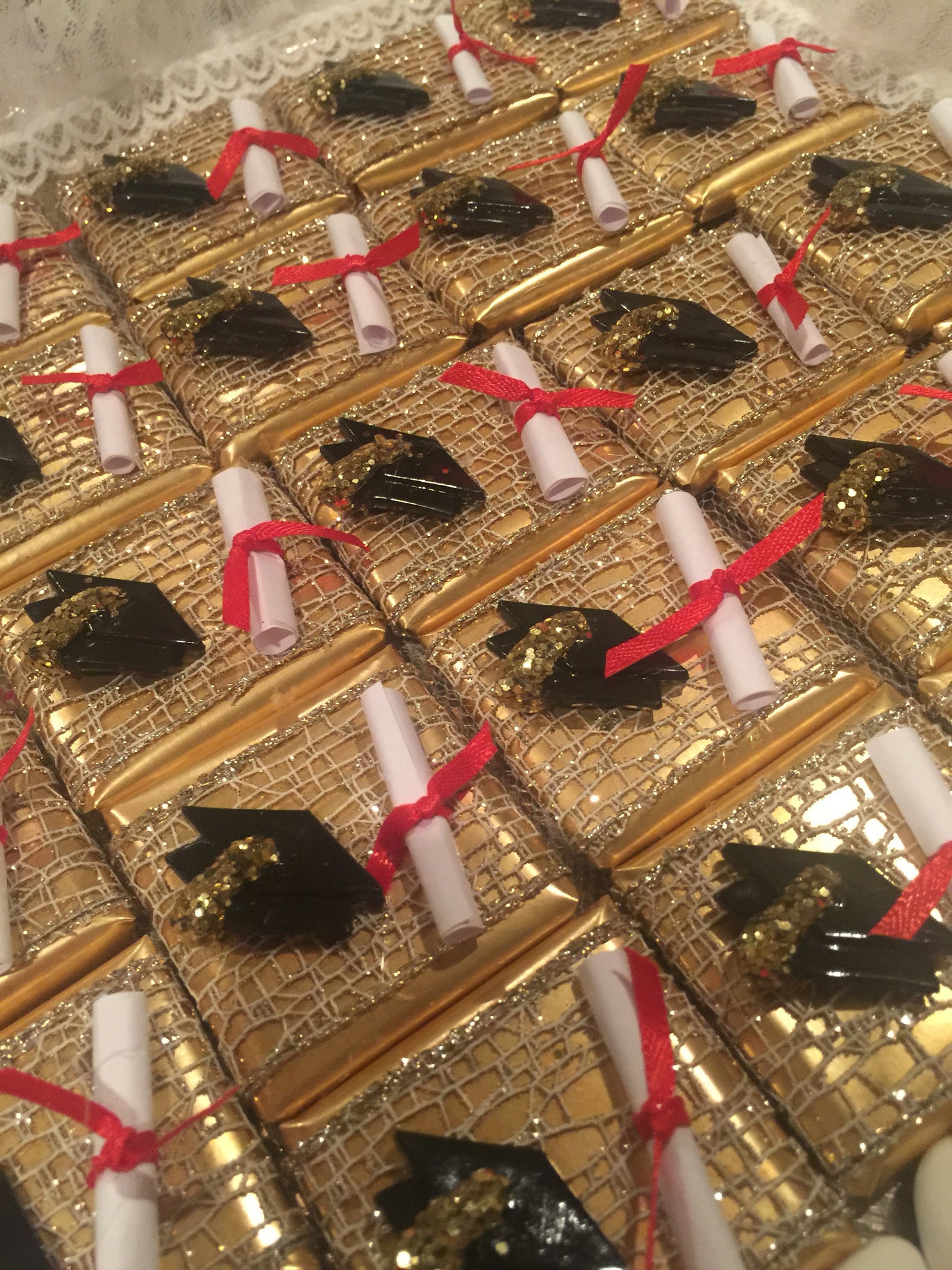 10 Graduation Favors Graduation Chocolate Hat and Diploma | Etsy