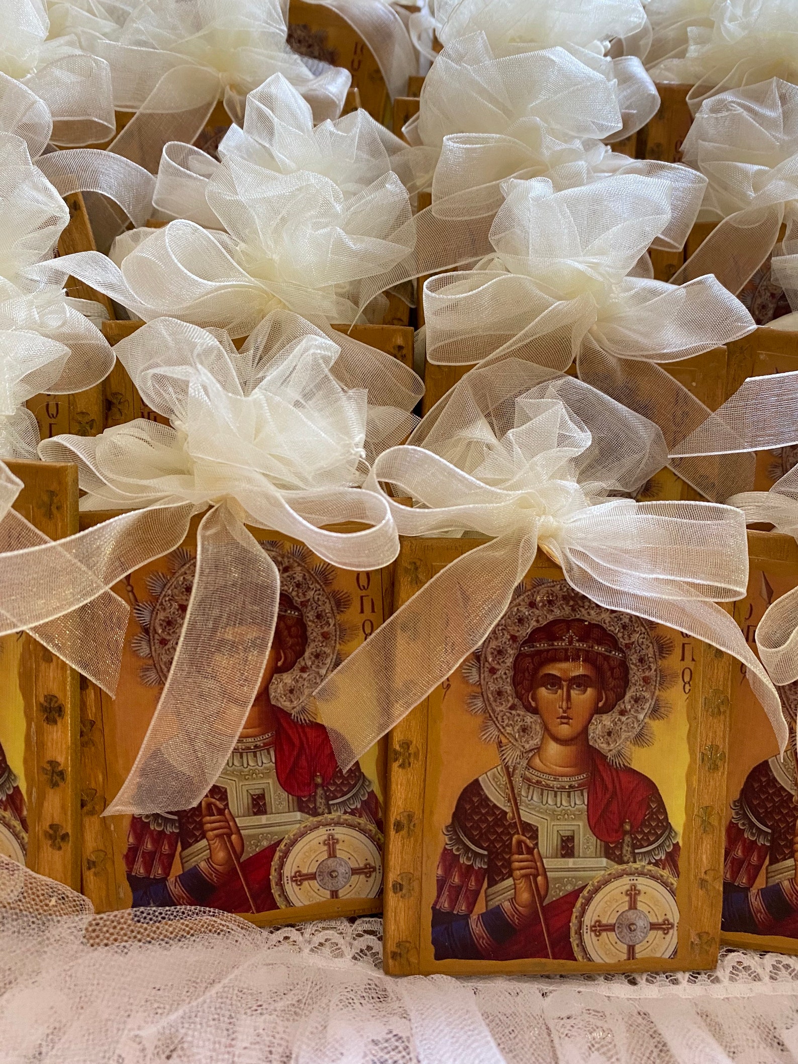 10 Saint George Icon Favors, Baptism Favors, Orthodox Icon, Religious ...