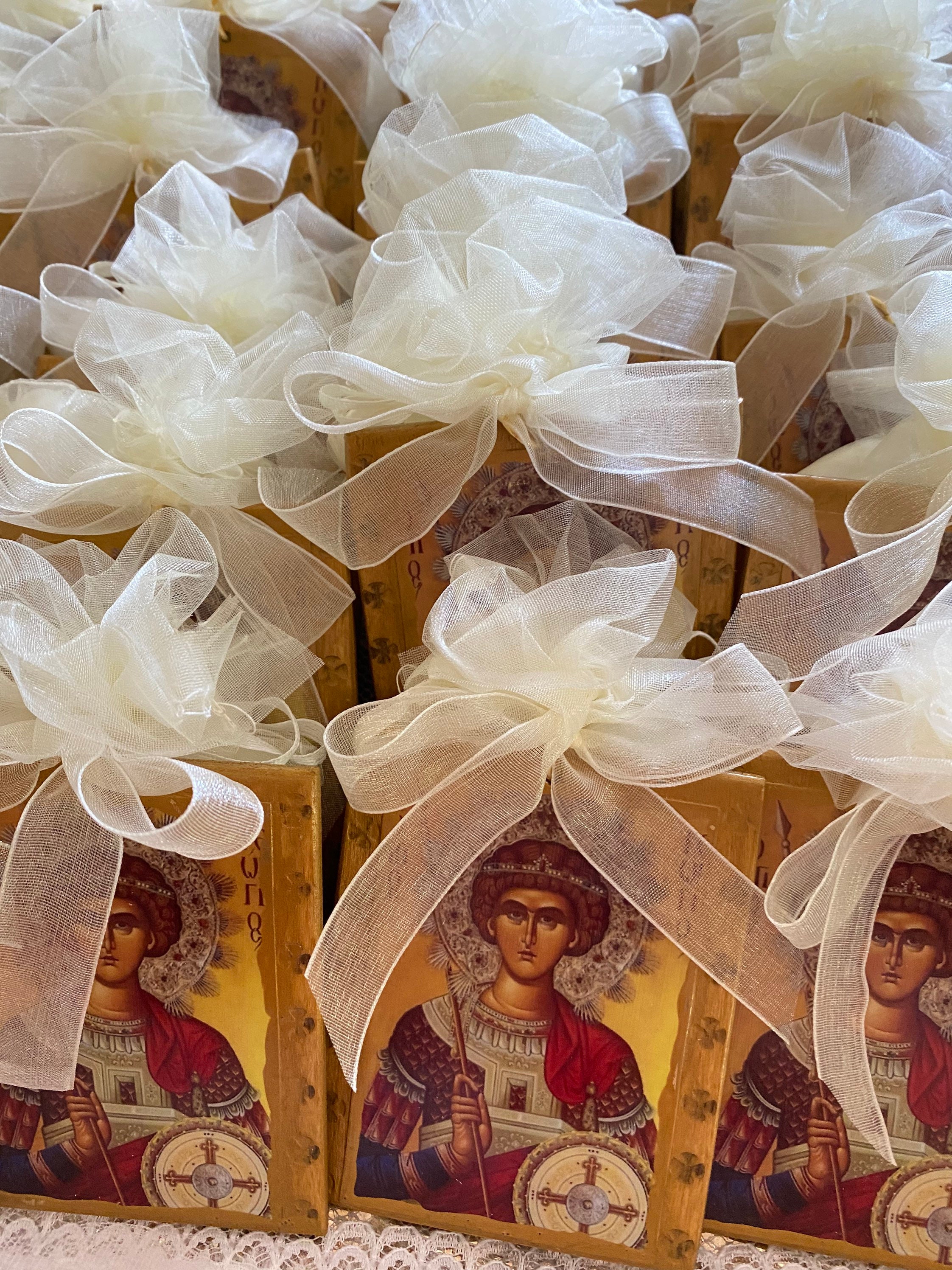 10 Saint George Icon Favors, Baptism Favors, Orthodox Icon, Religious ...