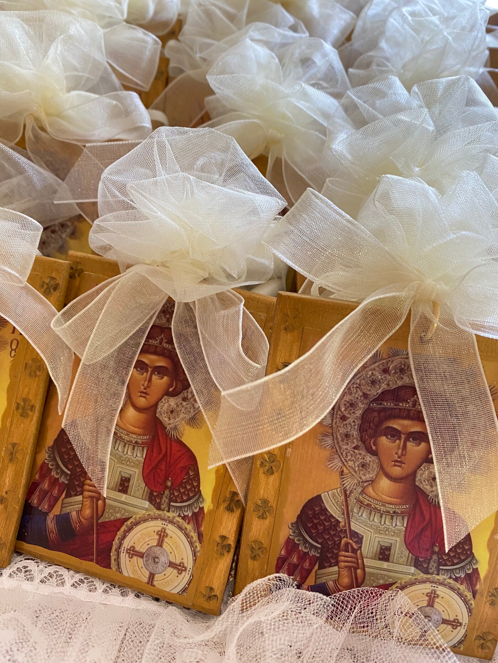 10 Saint George Icon Favors, Baptism Favors, Orthodox Icon, Religious ...