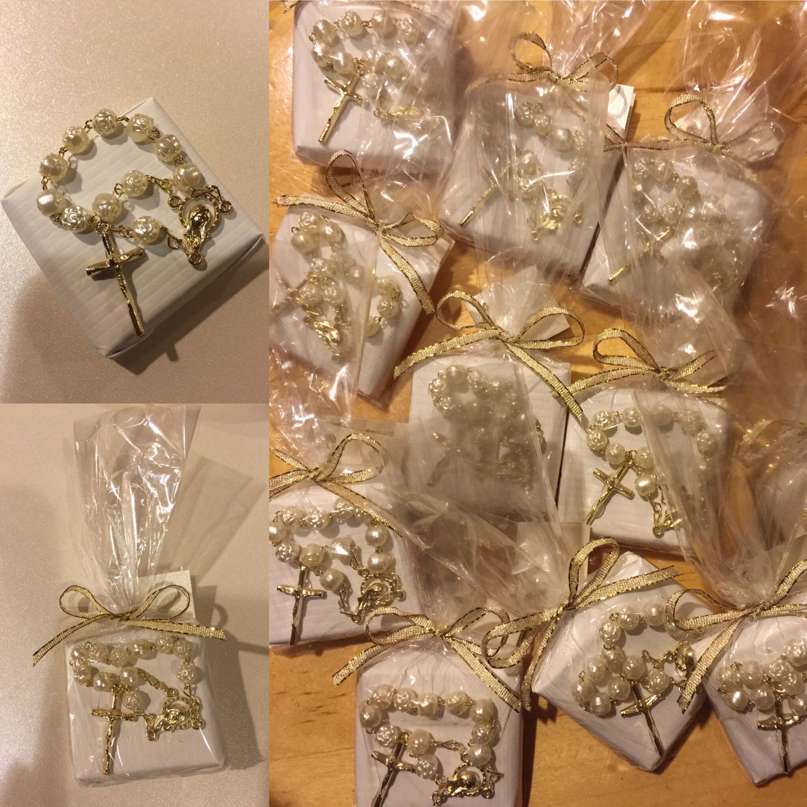 10 Baptism Favors, Religious Favors, Rosary..baptism, First Communion ...