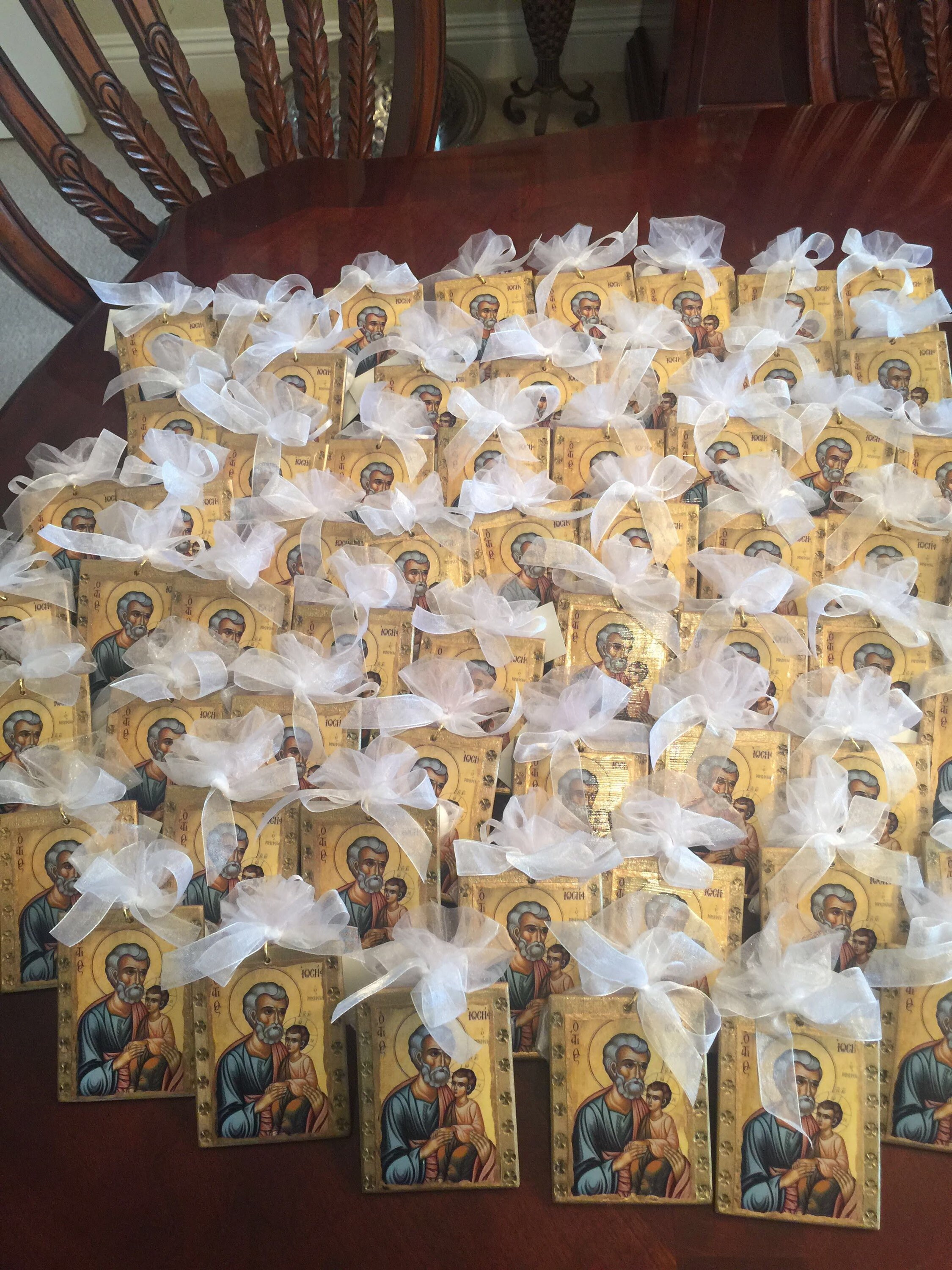 10 Saint Joseph Icon Favors, Baptism Favors, Religious Favors, Orthodox ...
