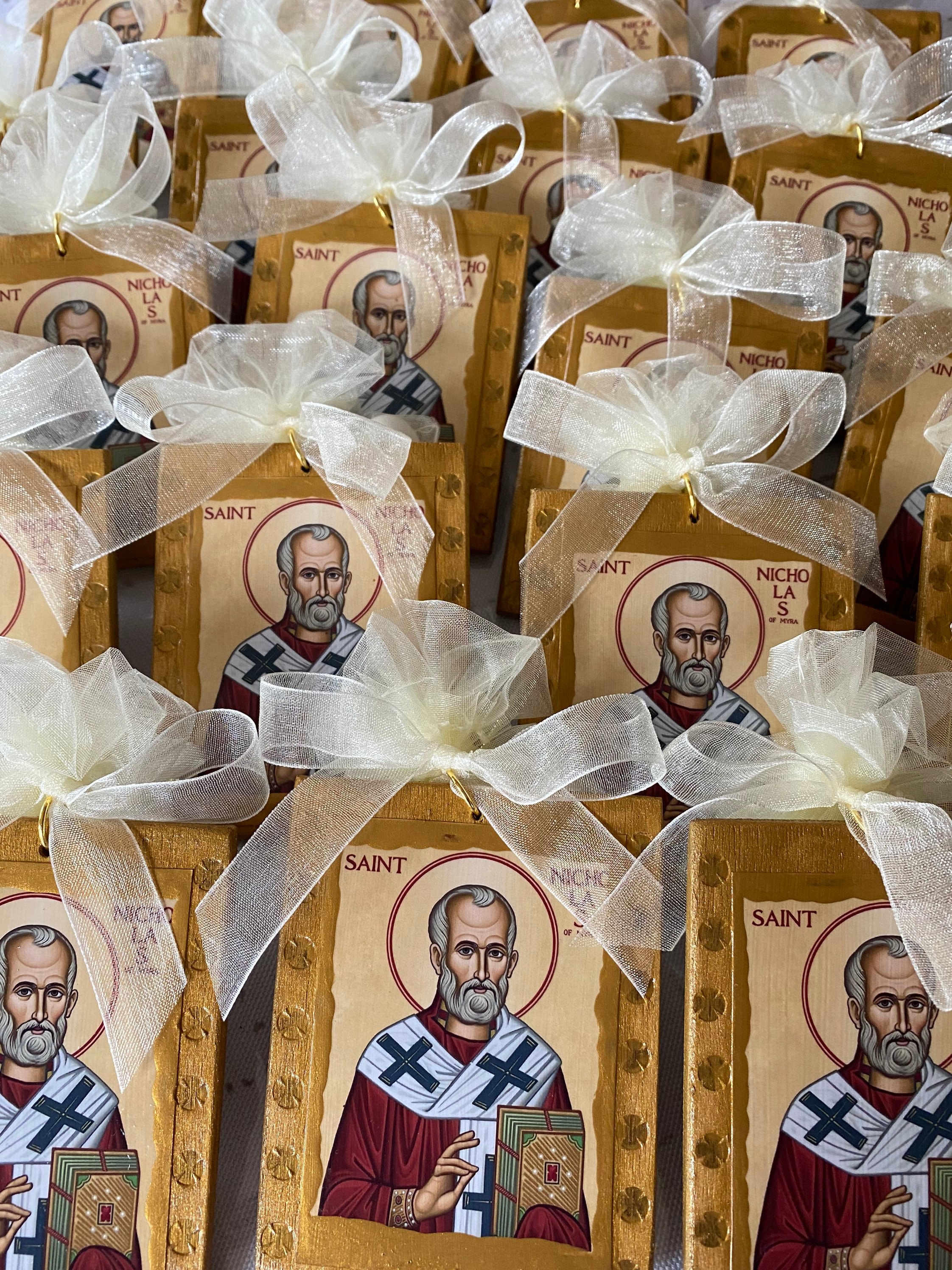 10 Icon Favors, Saint Nicholas, Orthodox Icon Favors, Baptism Favors ...