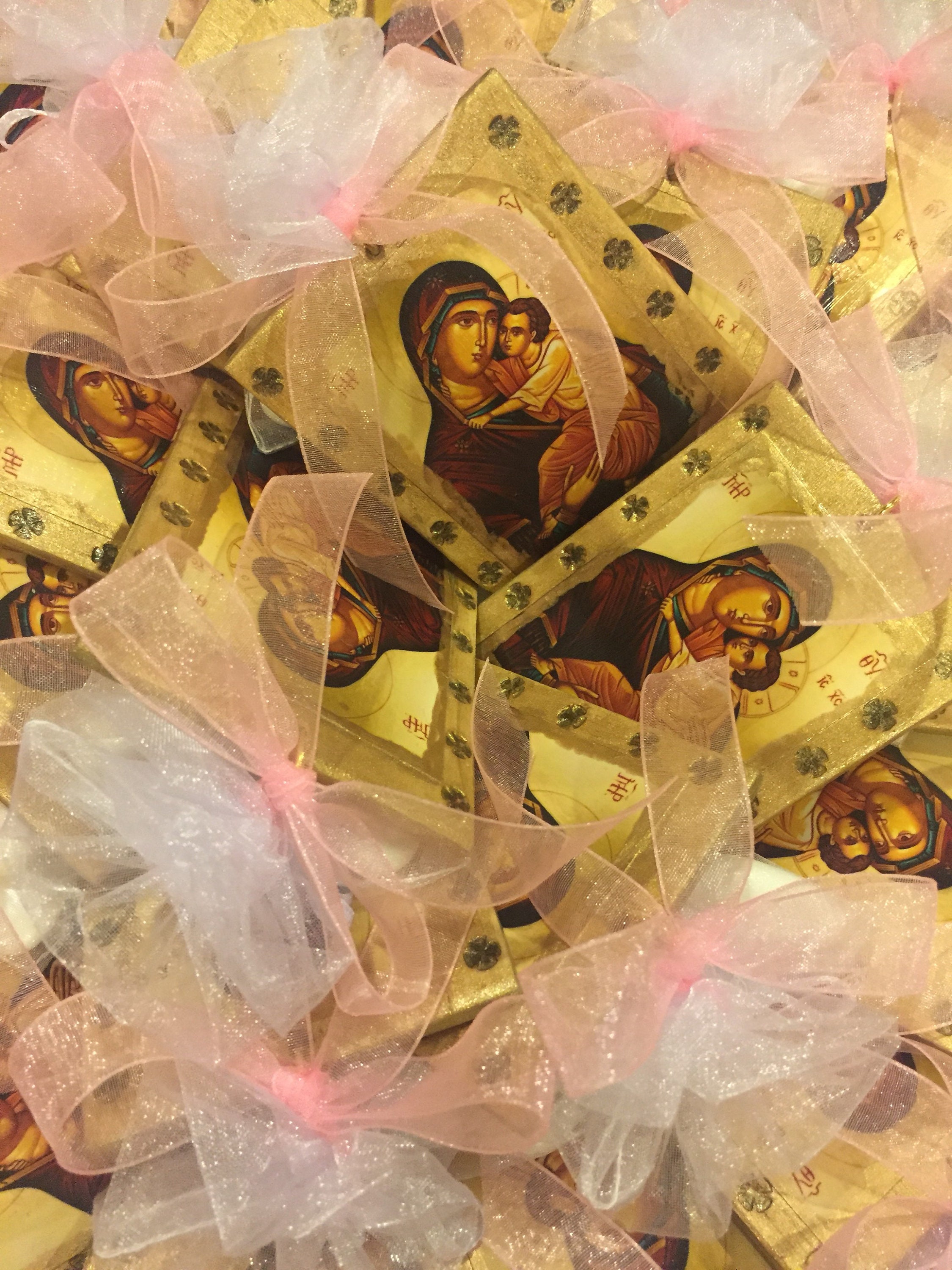 10 Religious Icons Favors, Baptism Favors,first Communion Favors, Greek ...