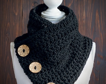 Scarf with buttons | Etsy