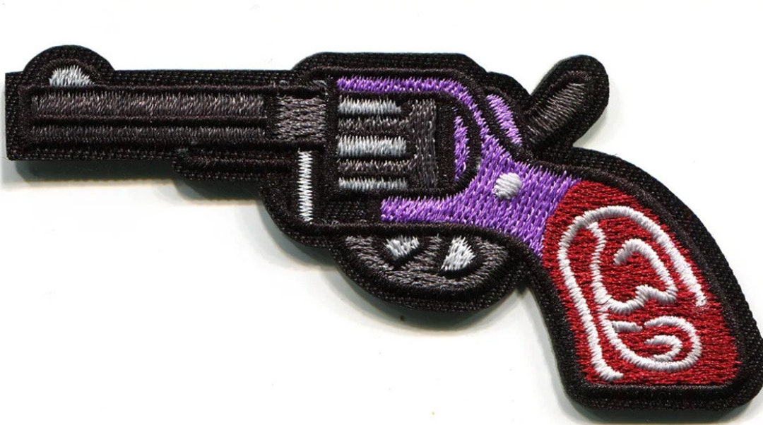 Gun Patch Revolver Firearm Iron on Ready Patch Embroidered Filler Patch ...