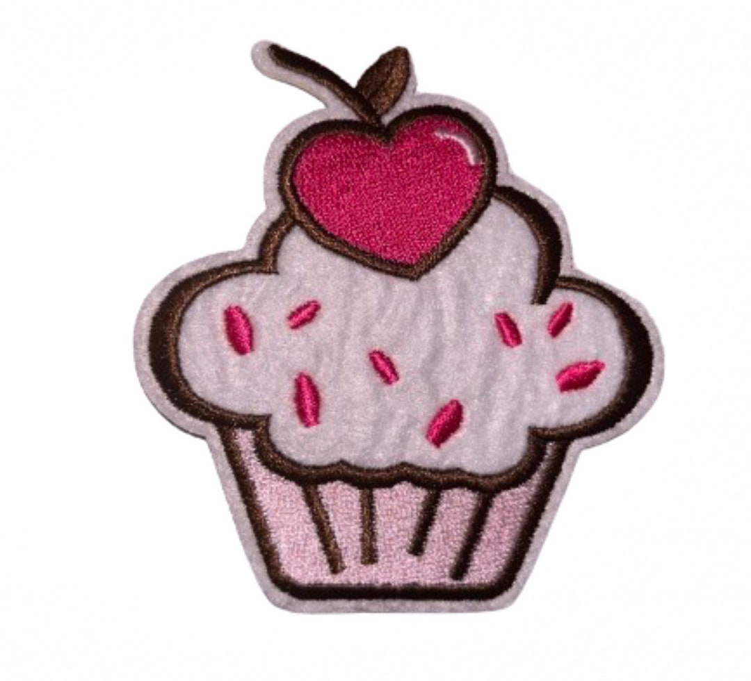 Cupcake Patch Iron on Embroidered Patch Hat Bar Filler Patch Sweets ...
