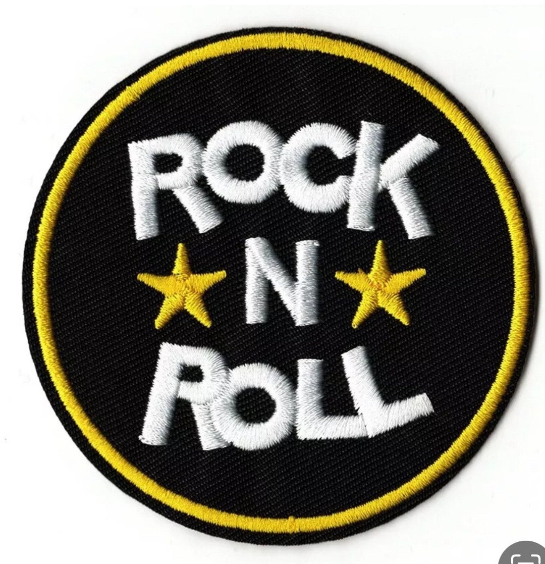 Rock N Roll Patch Iron on Patch Brand New Music Bad Guitar - Etsy
