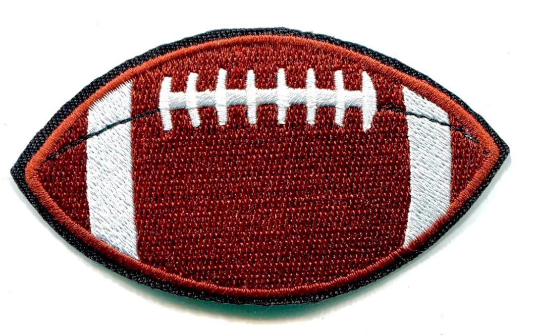 FOOTBALL Patch (2) TWO Iron on Ready Chiefs Brand New Super Bowl Football Logo Embroidered ...
