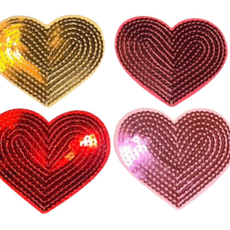 Sequin Heart - Etsy