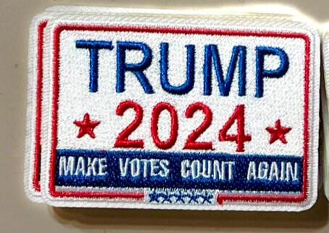 Trump 2024 Iron on Patch - Iron on Ready or Can Sew on - Campaign ...
