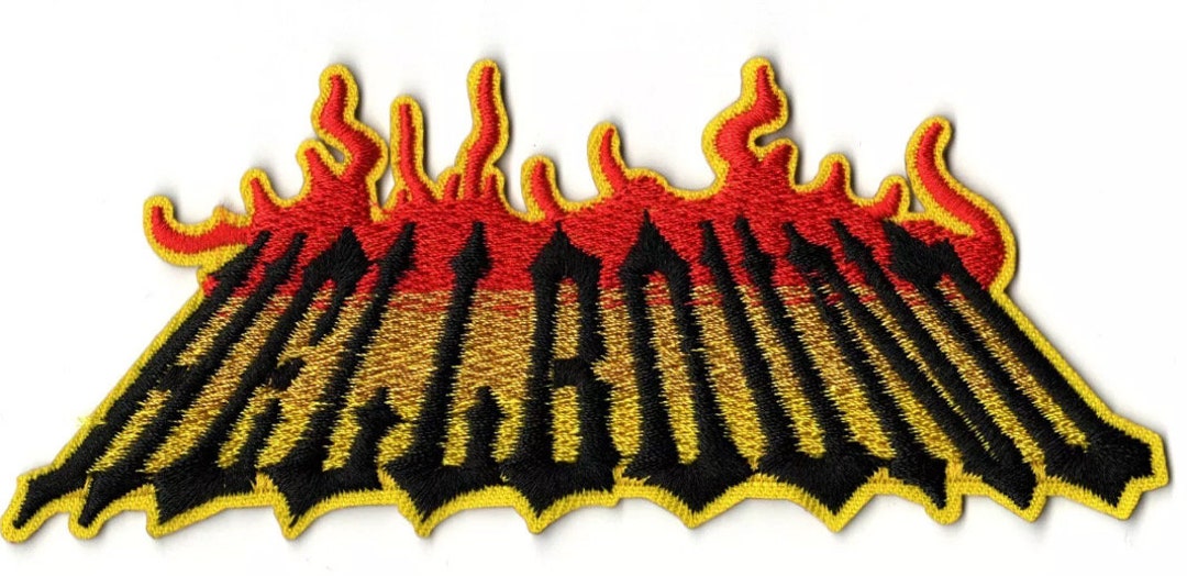 Hellbound Patch Iron on Ready Patch Embroidered Filler Patch Hat Bar Patch Flames Fire - Etsy