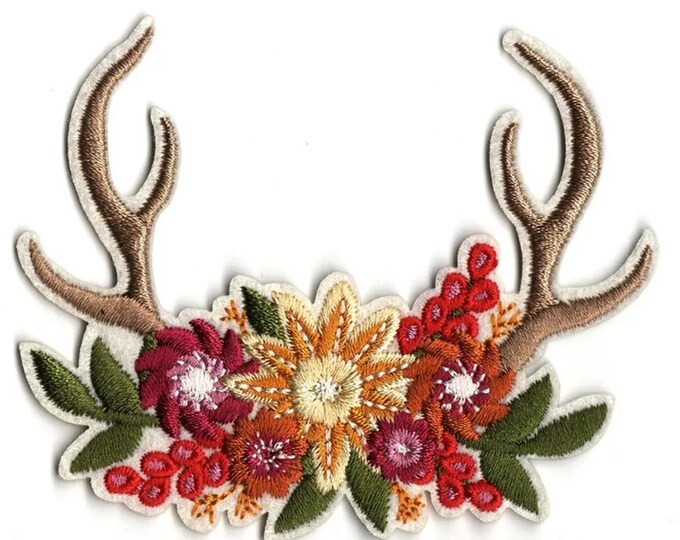 Deer Skull Patch - Etsy
