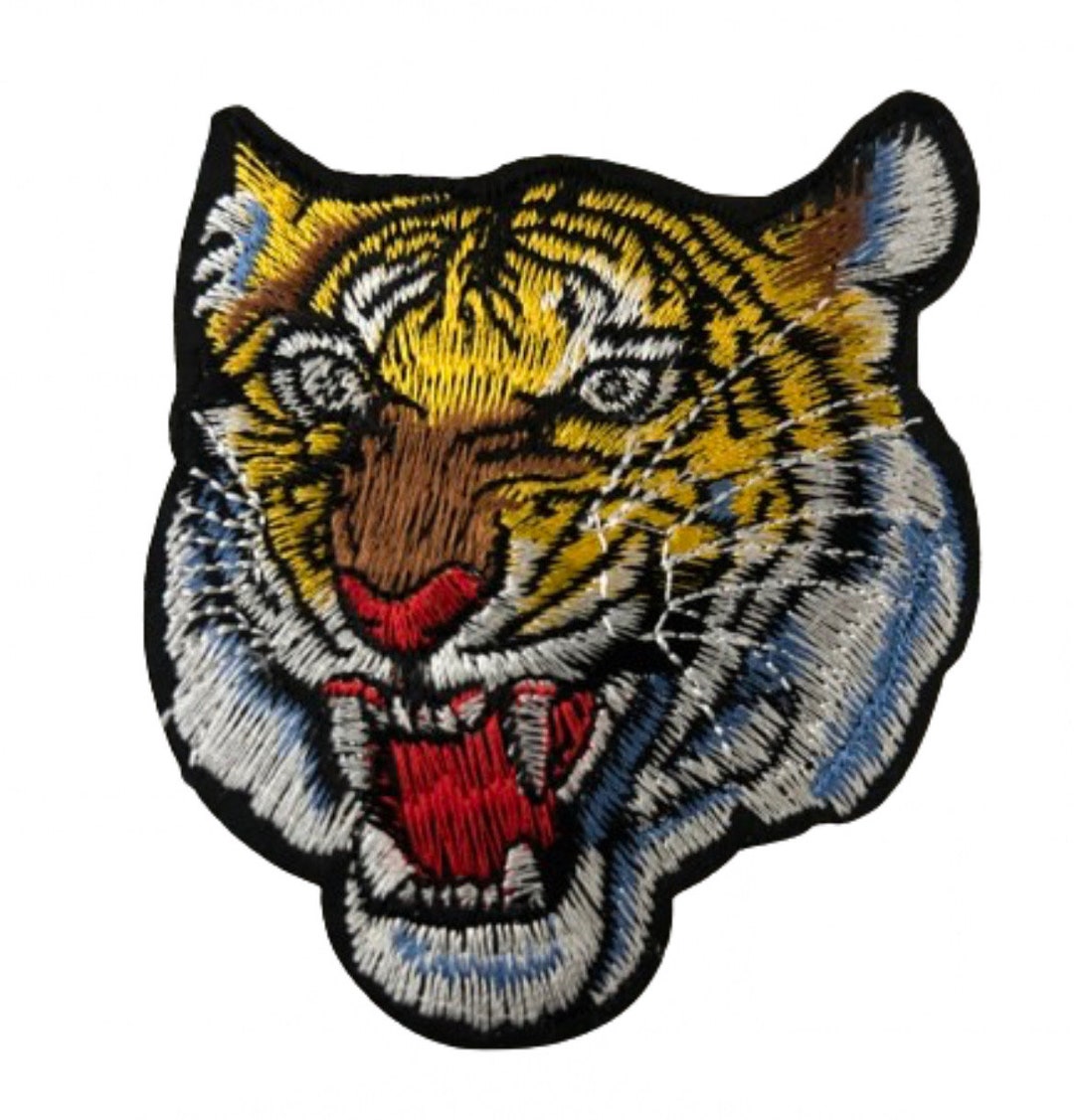 Tiger Head Patch Iron on Ready Wildlife Embroidered Patch Zoo - Etsy