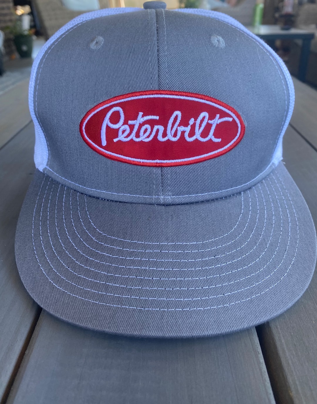 Peterbilt Hat Trucker Hat Patch Style Adjustable Unisex Snap Back Cap ...