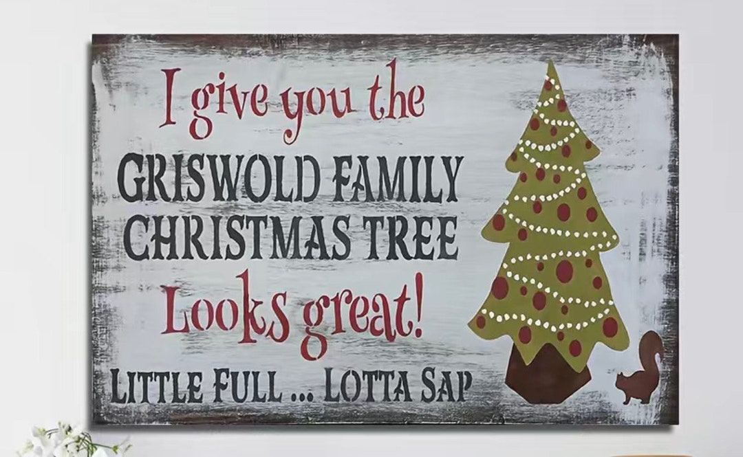 Christmas Vacation Sign Griswold Family Tree Optional - Etsy