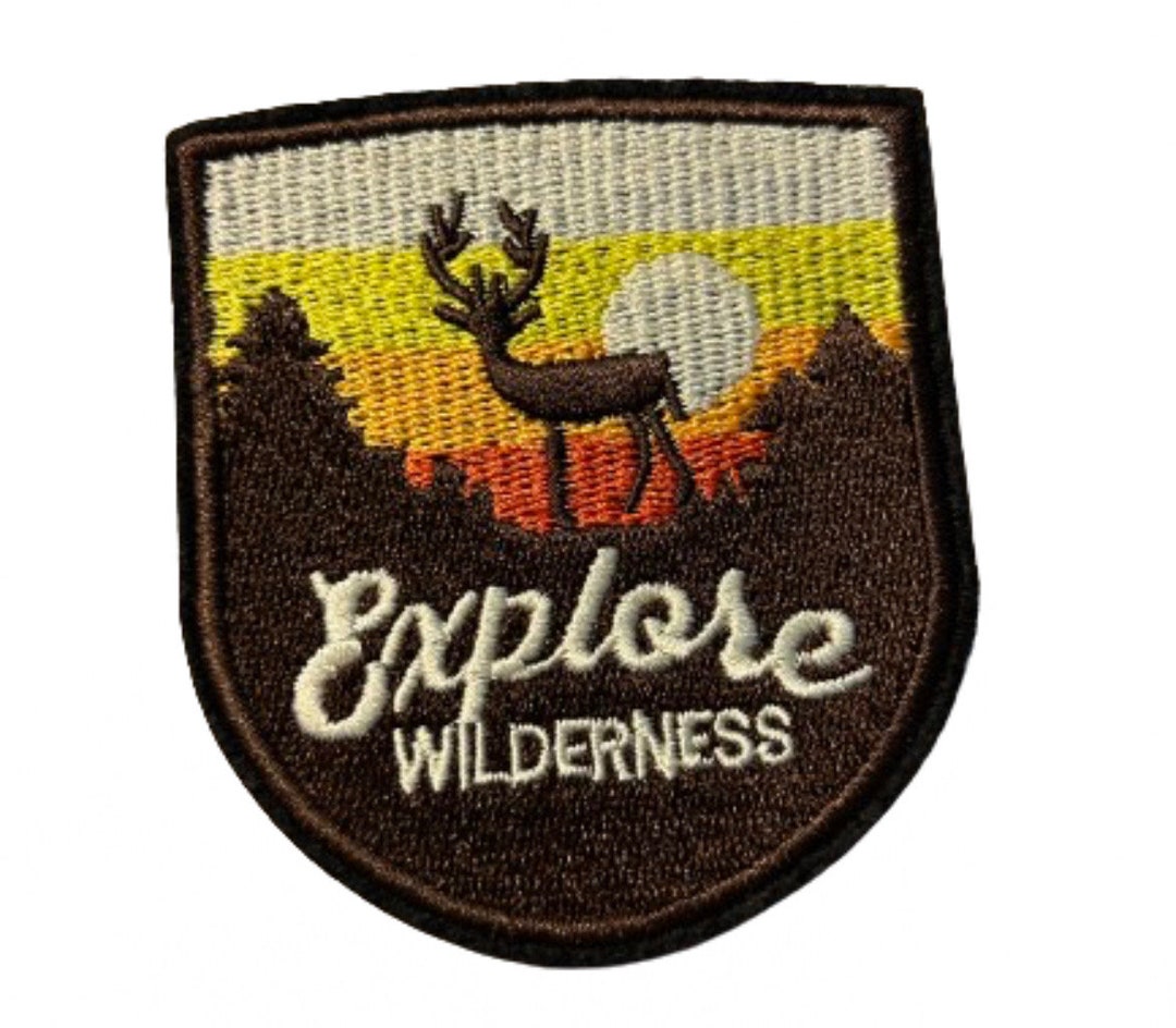 Explore Wilderness Patch Iron on Ready Patch Embroidered Filler Patch ...