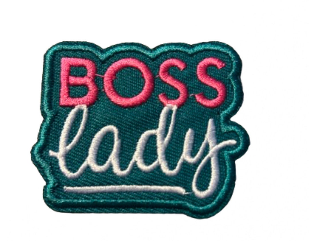 Boss Lady Patch Iron on Ready Patch Embroidered Filler Patch Hat Bar ...