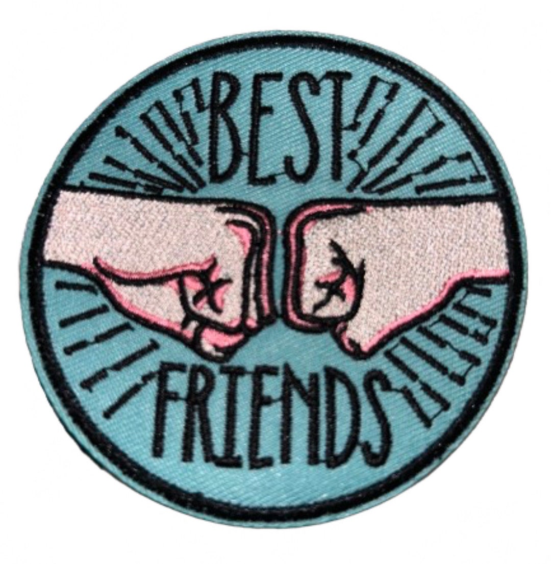 Best Friends Patch Iron on Ready Embroidered Filler Patch Hat Bar BFF ...