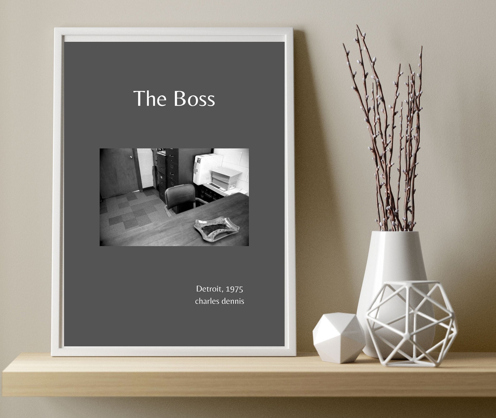 The Boss Detroit 1975 Vintage Black and White Photography - Etsy