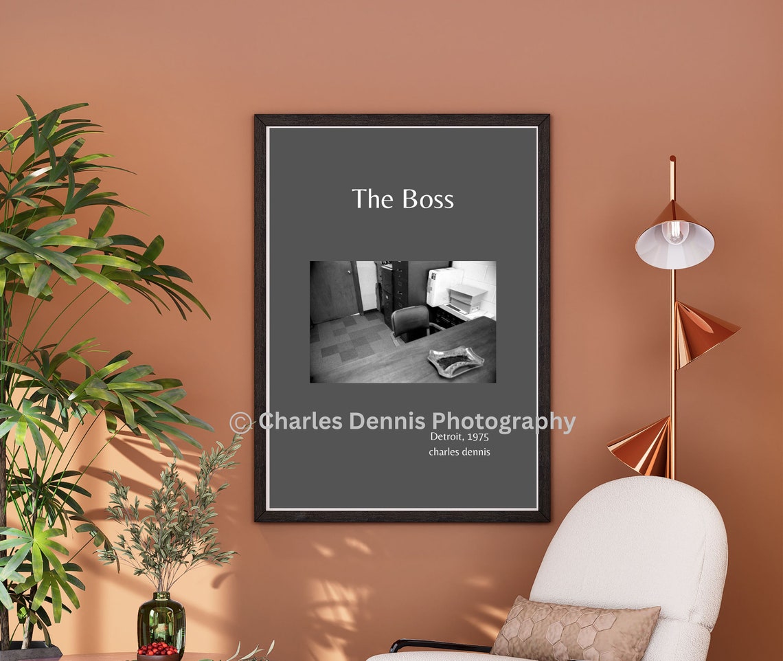 The Boss, Detroit 1975 Vintage Black and White Photography Black and ...