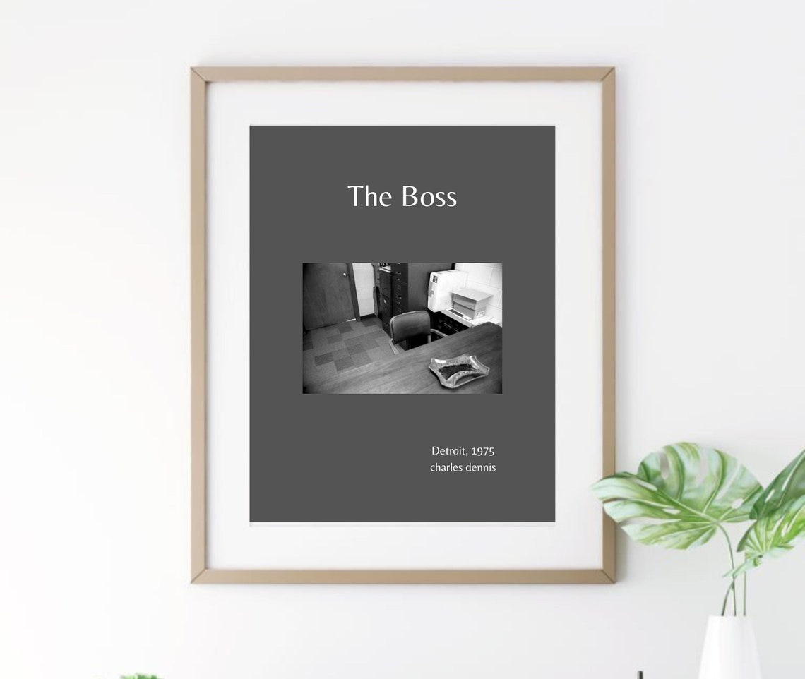The Boss Detroit 1975 Vintage Black and White Photography - Etsy