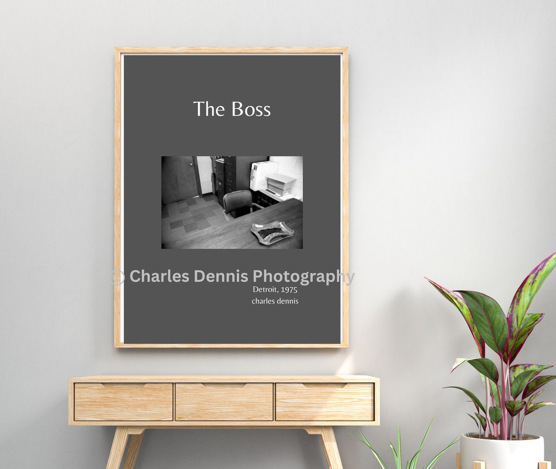 The Boss, Detroit 1975 Vintage Black and White Photography Black and ...