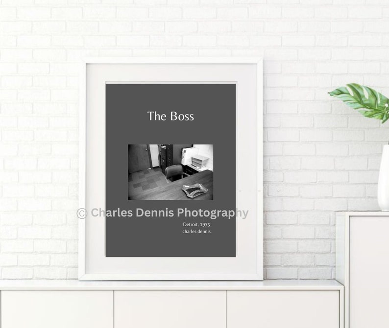 The Boss, Detroit 1975 Vintage Black and White Photography Black and ...